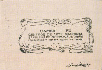 Cambiu: Centro de Arte Marginal Brasileira de Informação e União ...